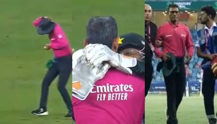 Asia Cup 2025: Umpire Ruchira Palliyaguruge Hit By Mohammad Haris ...