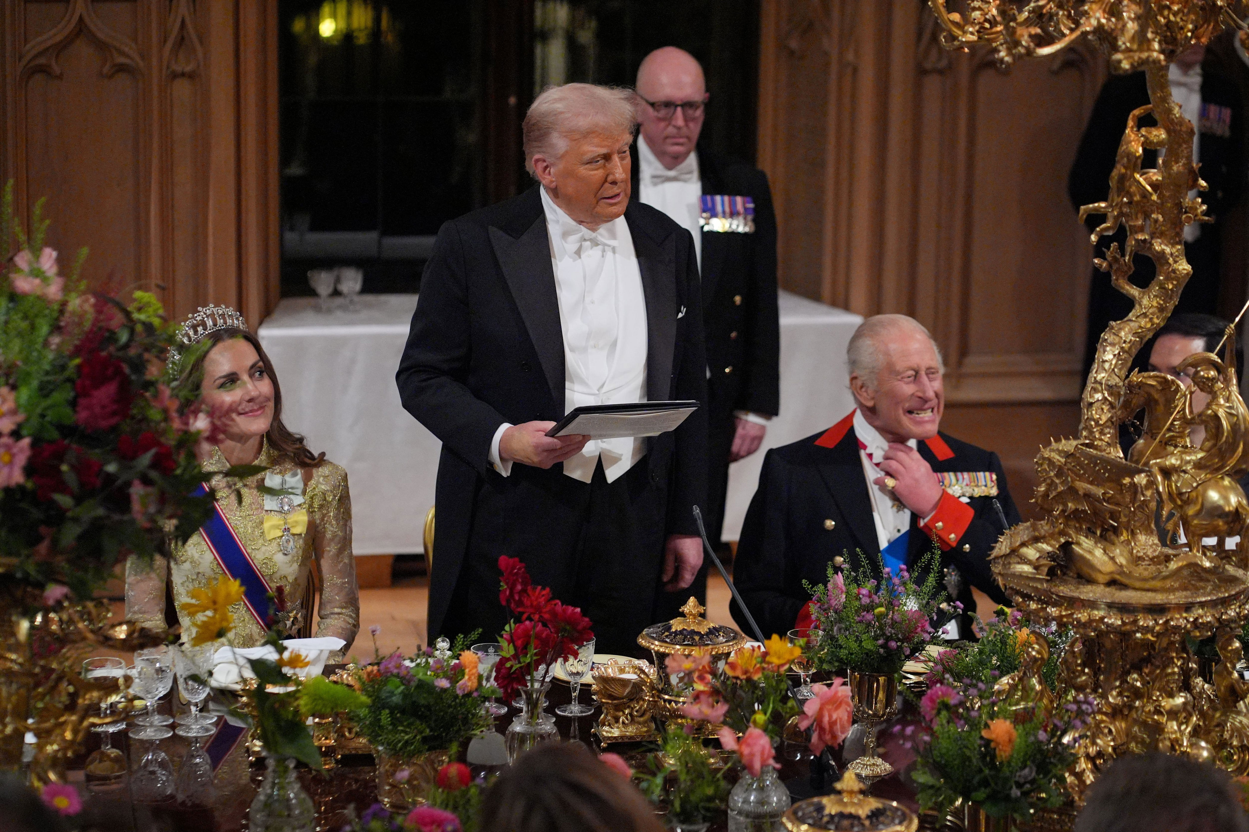 British royal banquet blends culinary diplomacy with Trump's personal ...