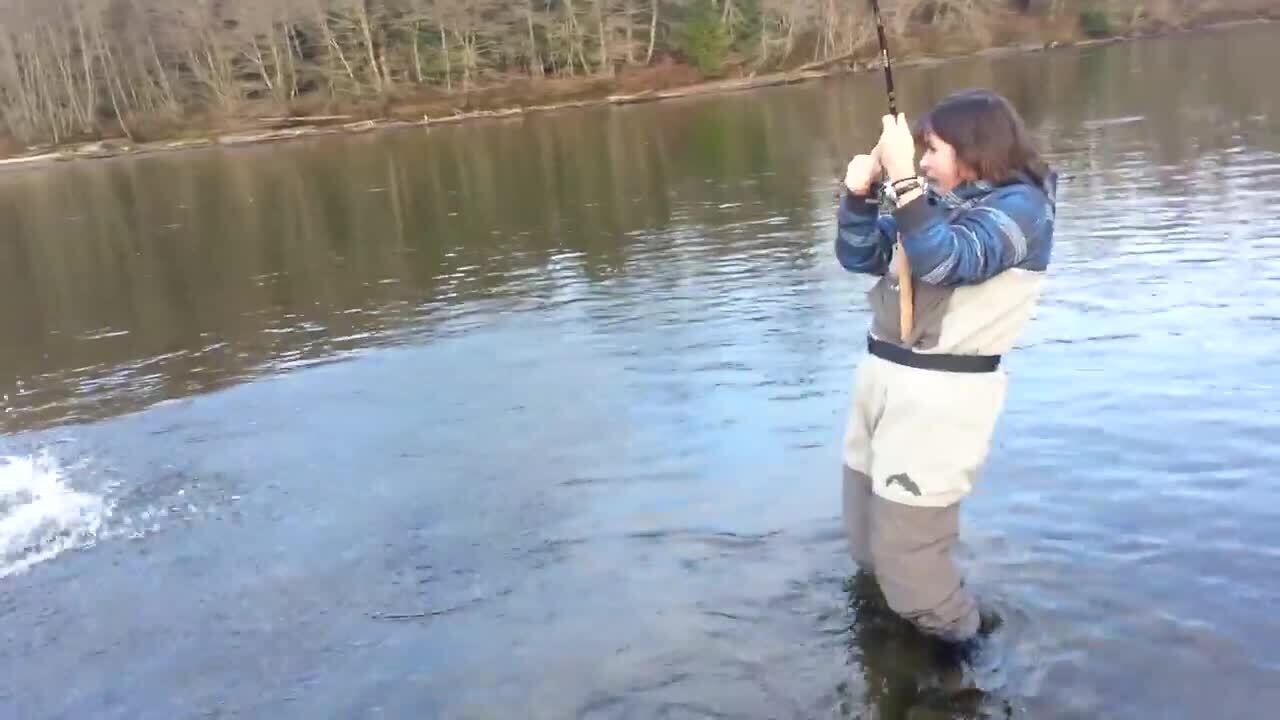 Lady Catches Fish of Her Life