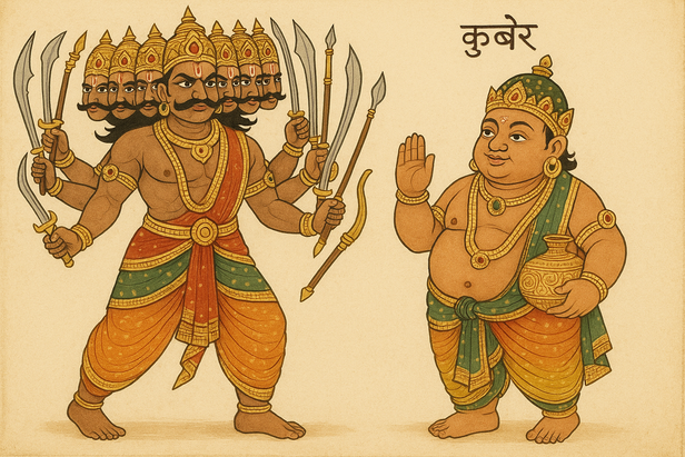 Ravana vs. Kuber: The Tale of Brothers Divided by Ambition