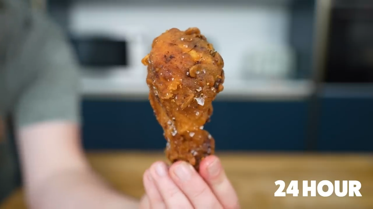 10 Min vs 1 Hour vs 1 Day Fried Chicken