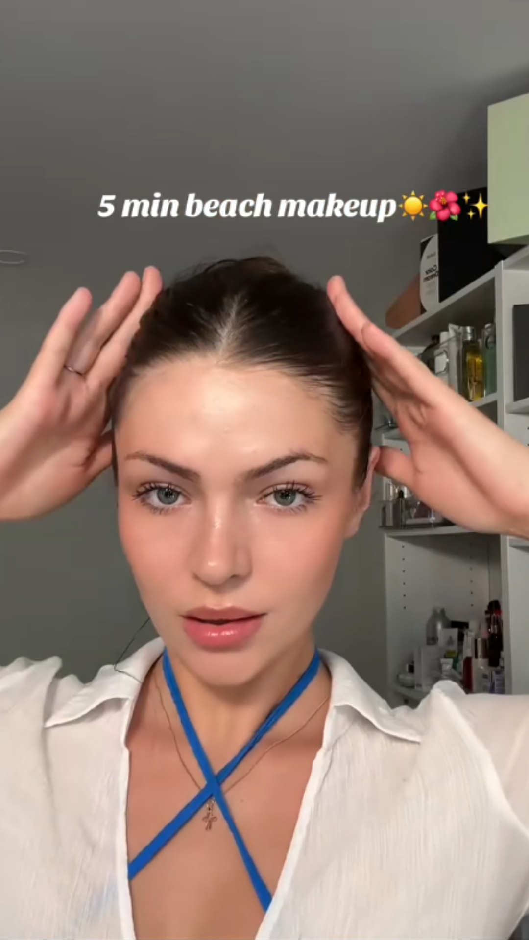 My Super Quick Beach Makeup Look | Kosas Sunscreen & Caliray Beauty