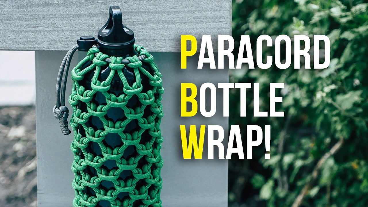 Stay hydrated in style — DIY paracord bottle wrap tutorial