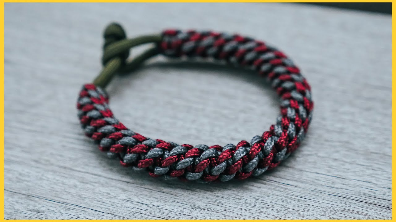 Crown knot paracord bracelet tutorial — sleek toggle knot clasp, no buckles