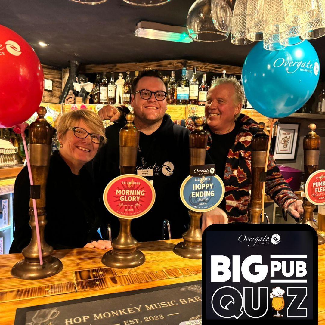 Overgate Hospice calls on Calderdale pubs to join their Big Pub Quiz Night