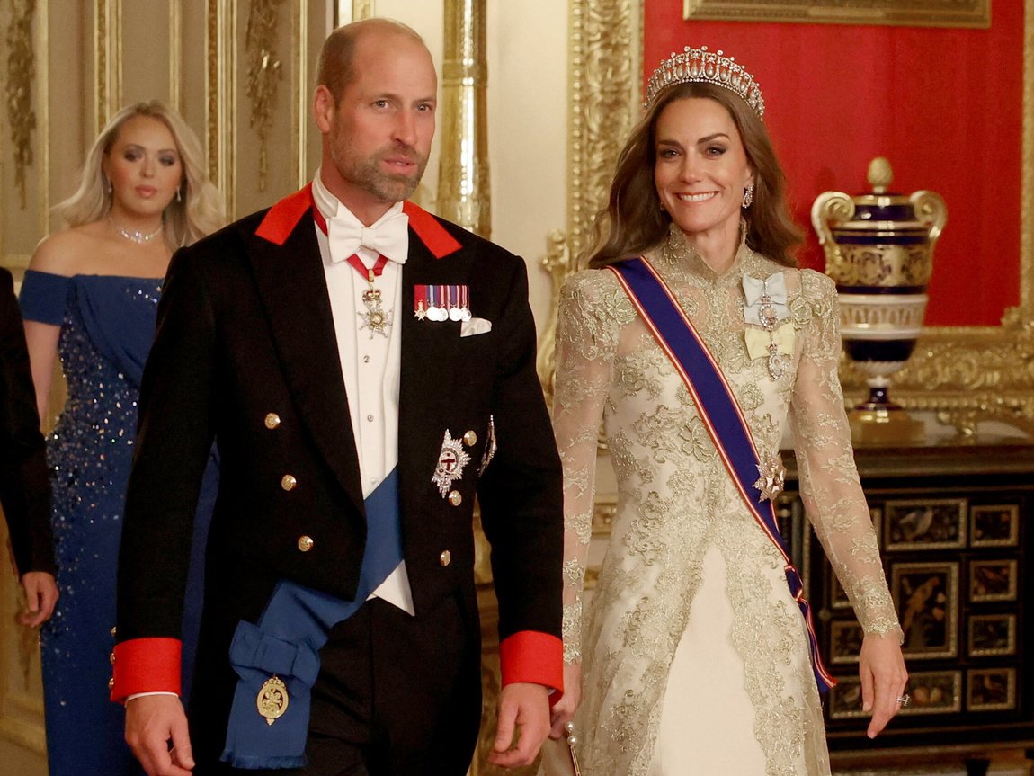 Seltener Einblick: William und Kate Hand in Hand beim Staatsempfang