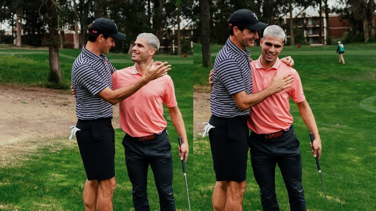 Roger Federer welcomes Carlos Alcaraz to Laver Cup, bonds over golf ...