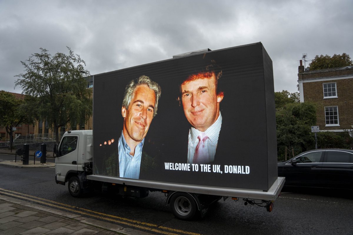 ‘Heavy-handed’ police seize van carrying huge photo of Trump and ...