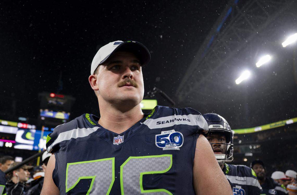 How rookie Grey Zabel is not a Seahawks rookie two games into his NFL ...