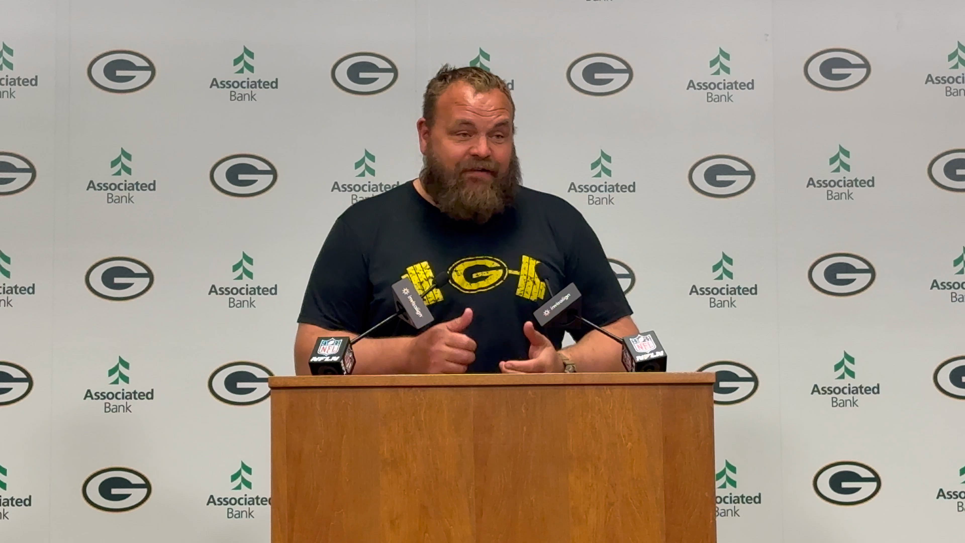 Packers OL Coach Luke Butkus on Rookie Anthony Belton