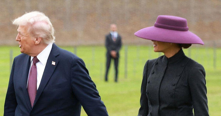 Melania Trump Mocked for Wearing 'Cone of Shame Hat' During Meeting ...