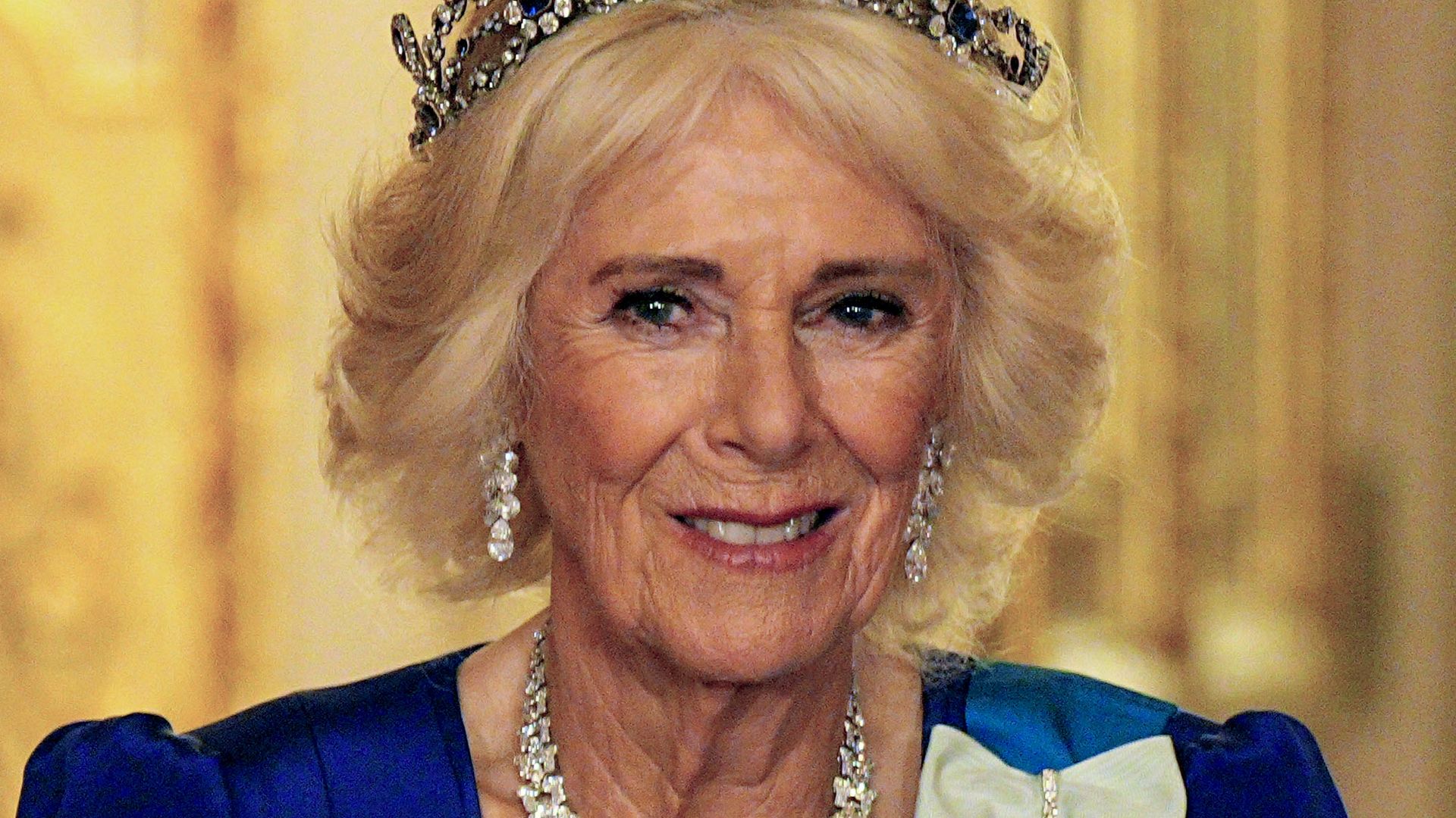 Queen Camilla is dripping in Queen Mother's diamonds - but one part is ...