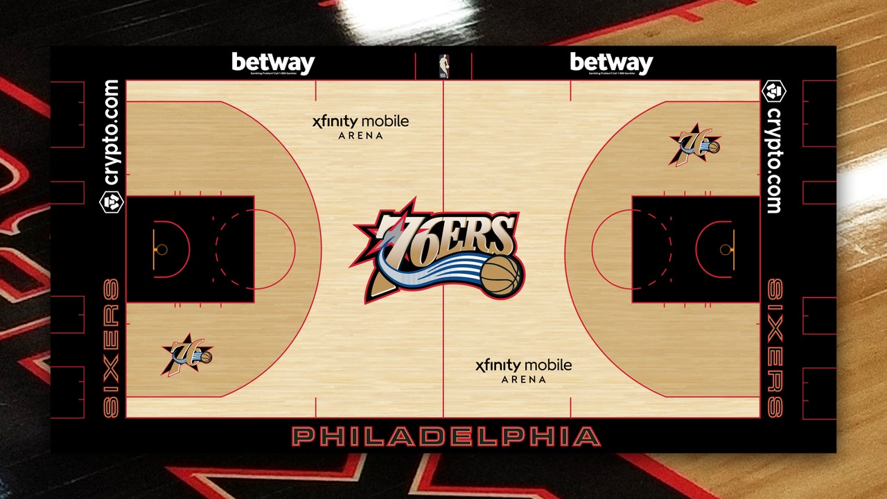 Sixers will play over a dozen games on 2001 throwback court