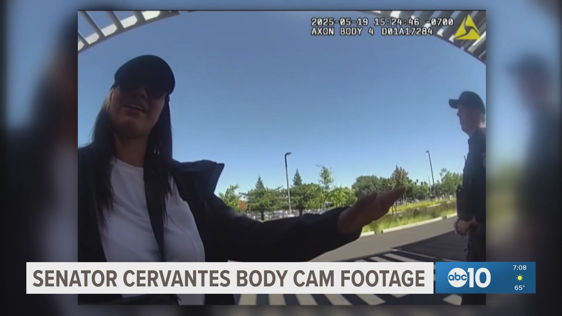 Senator Cervantes' body cam footage from the Sacramento police