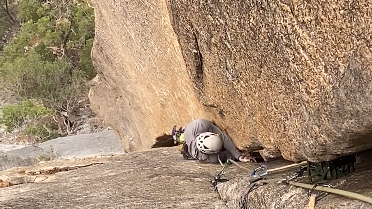 Wrestling Stone: A grueling offwidth climb on Yosemite’s Mental Block