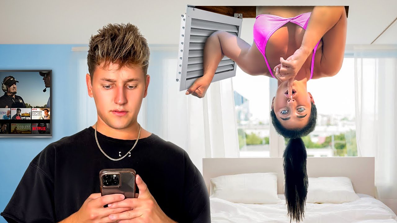 Building a secret room to scare a boyfriend