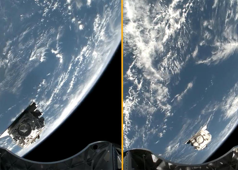 US and Chinese satellites track each other in space: photos