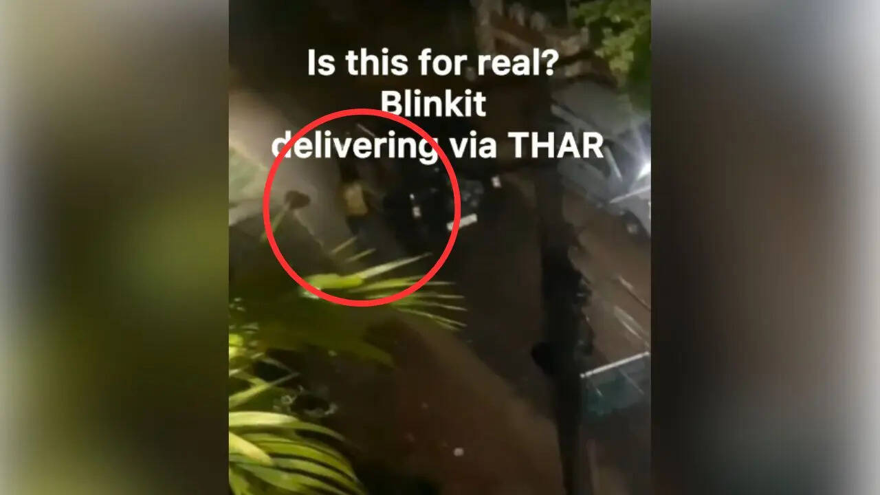 Blinkit Delivery Agent Arrives In Thar? Viral Video Leaves Internet Shocked