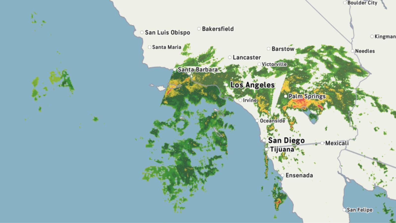 California flood watch: Map shows areas under threat