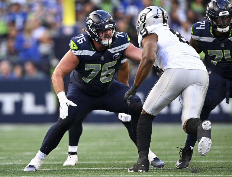 How rookie Grey Zabel is not a Seahawks rookie two games into his NFL ...