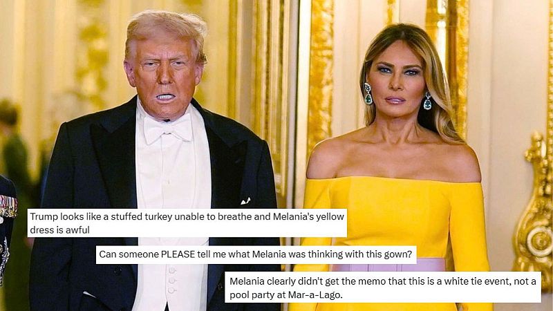 Make America Fashionable Again? Melania Trump’s UK banquet dress proves ...