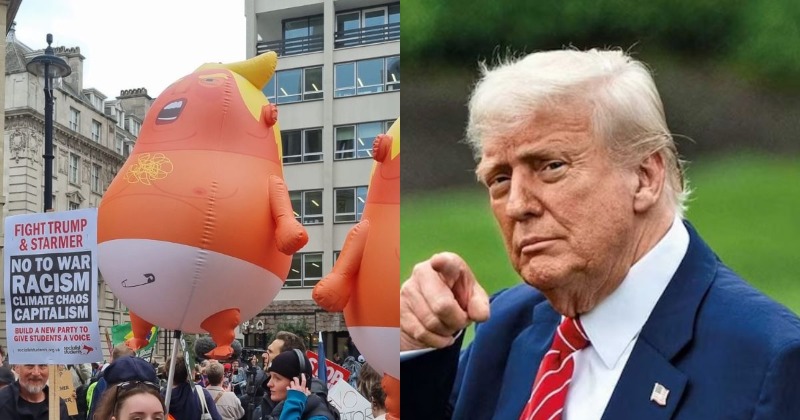 Trump Baby blimp returns? UK protesters troll US President with Windsor ...