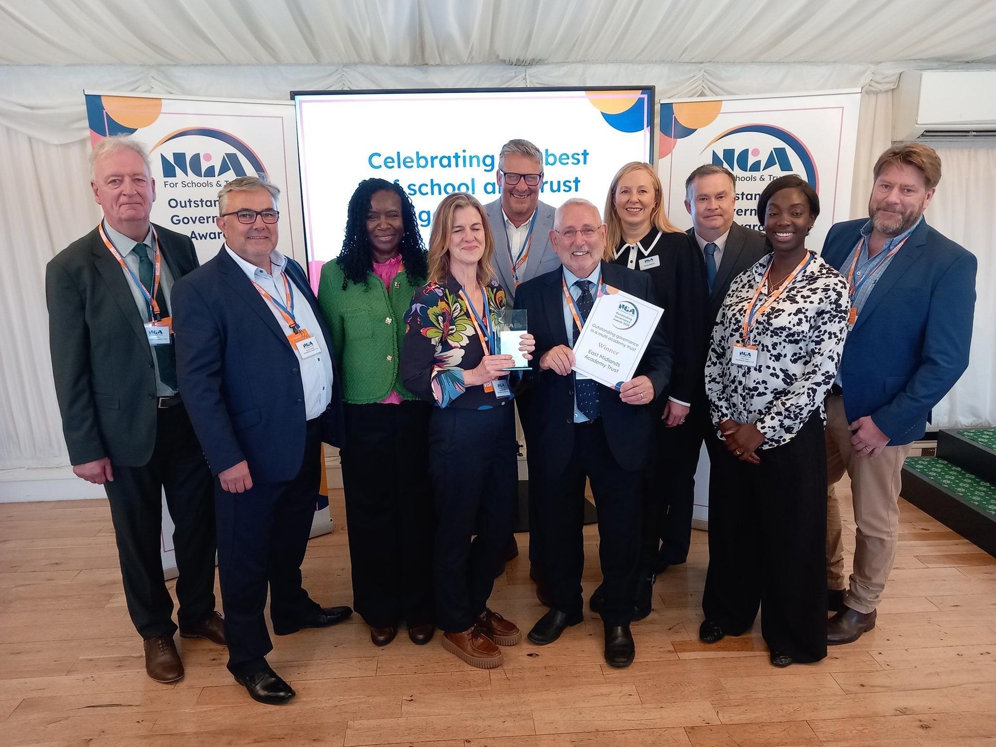 East Midlands Academy Trust wins national award for outstanding governance