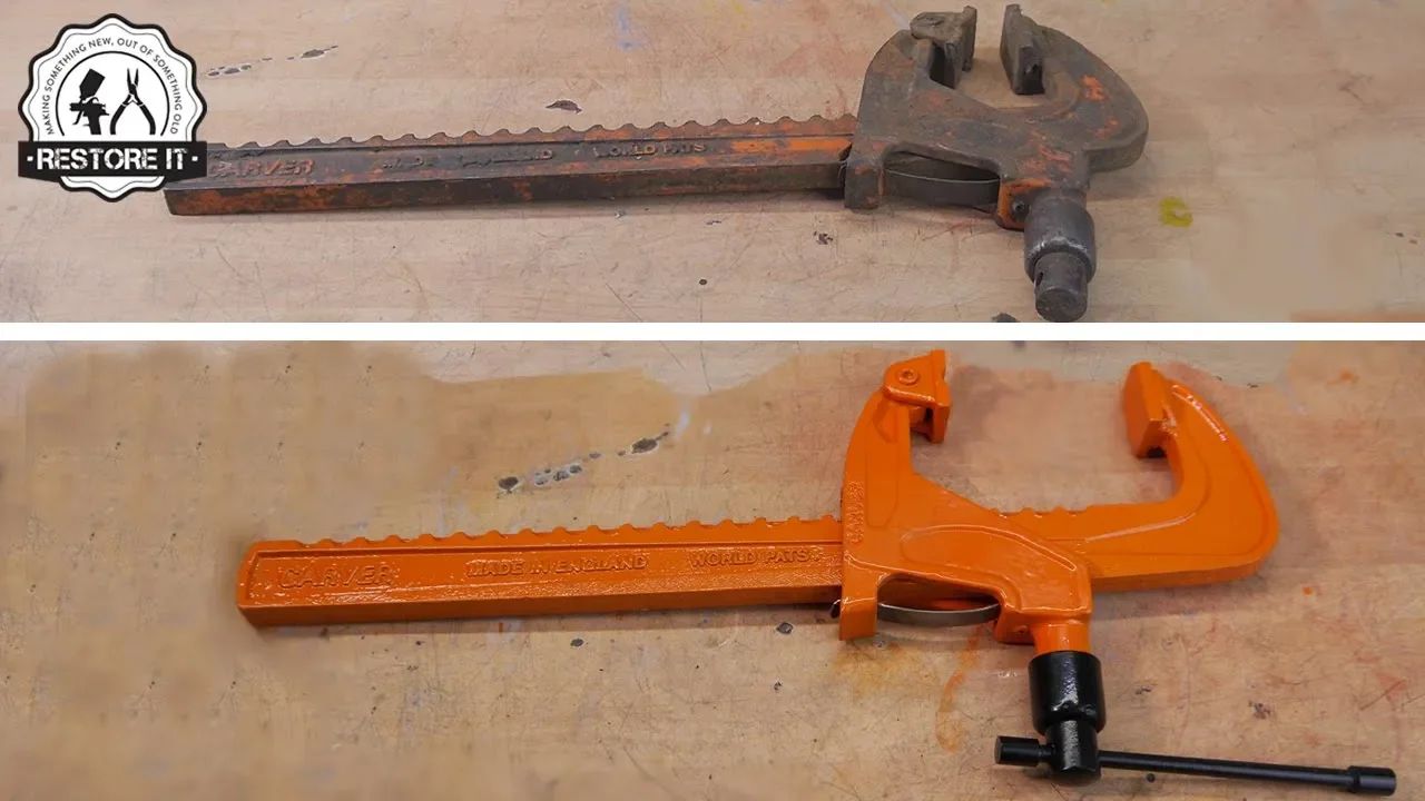 I transformed a rusty industrial clamp!