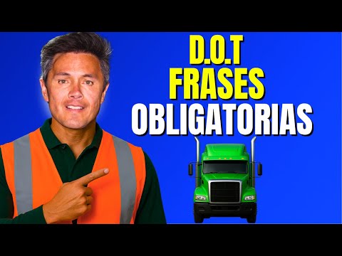 Preguntas para DOT y Weigh Stations. Inglés para Camioneros