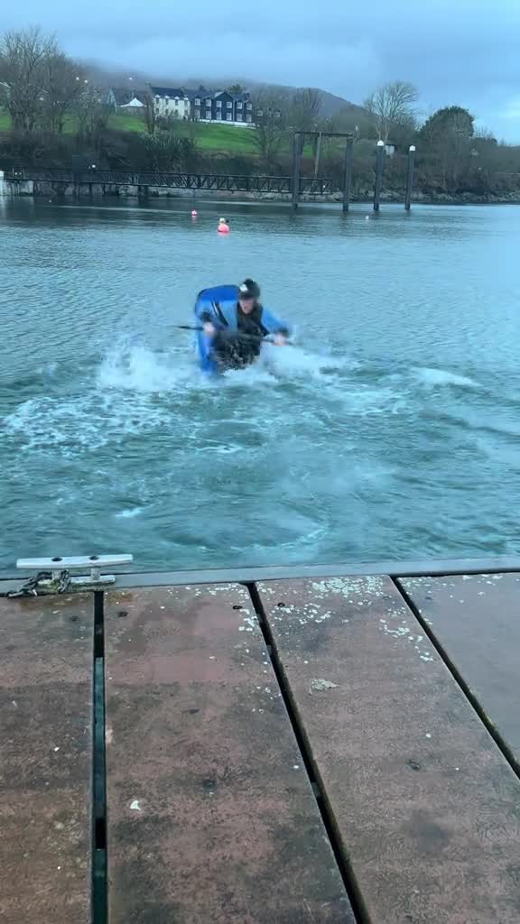 Kayak Dock Launch Goes Hilariously Wrong