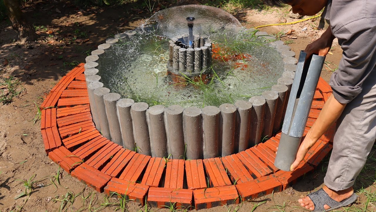 Create a unique garden aquarium – DIY cement project