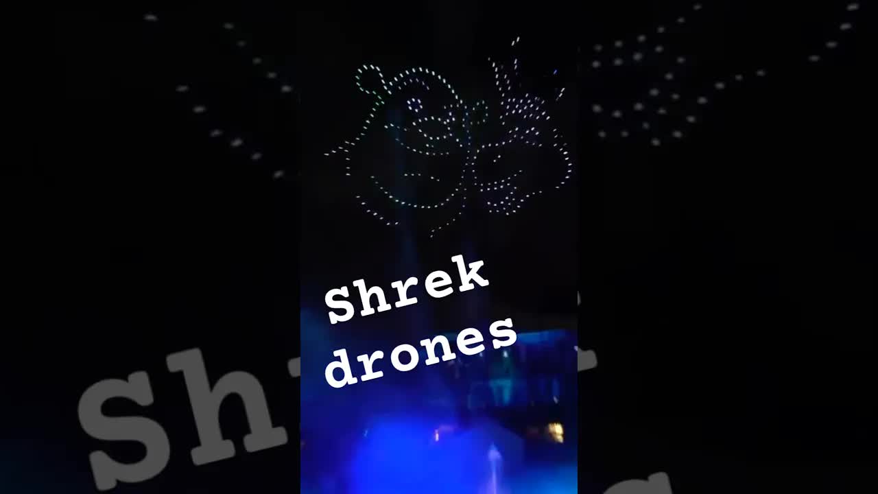 shrek drone show at universal orlando