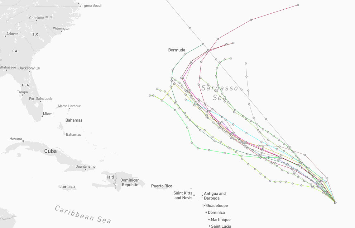 Tropical Storm Gabrielle forecast, path, spaghetti models. Sarasota ...
