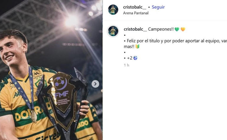 ¡Atención Nico Córdova! Goleador sub-20 convierte en la final y se corona campeón en Brasil