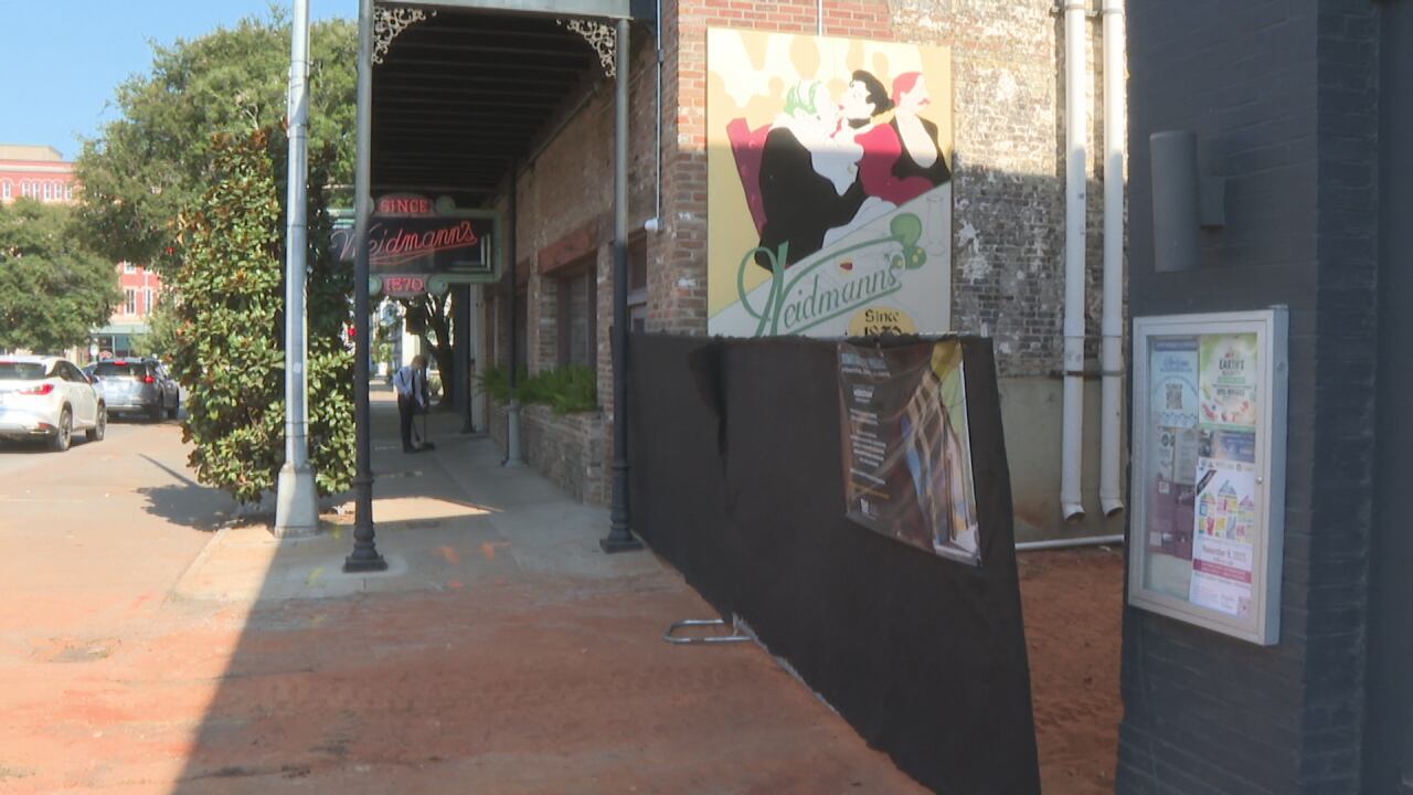 Construction underway for the Downtown Alley Project