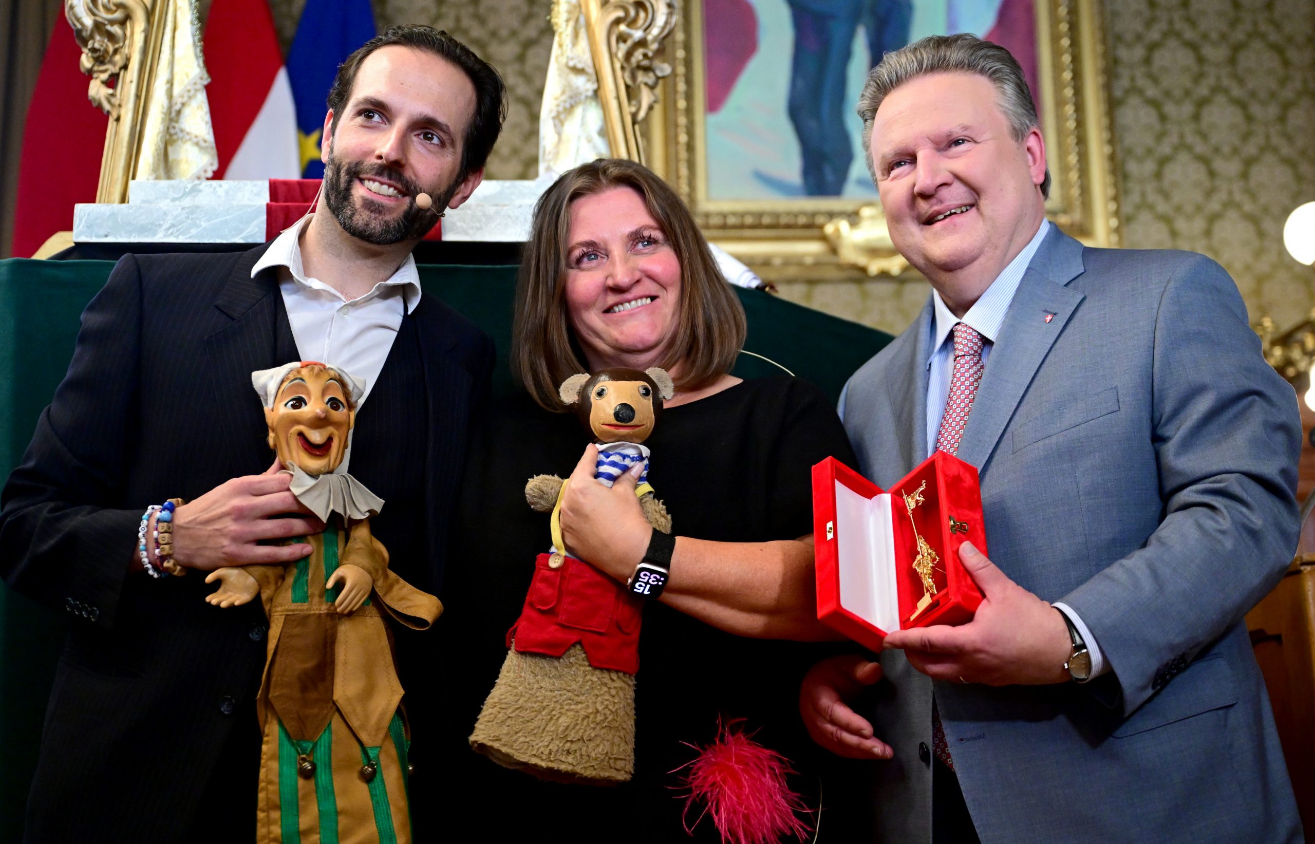 Kasperl und Pezi erhielten "Goldenen Rathausmann"