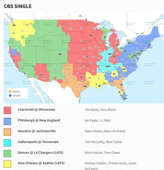 Jaguars vs. Texans broadcast map: Will the game be on TV?