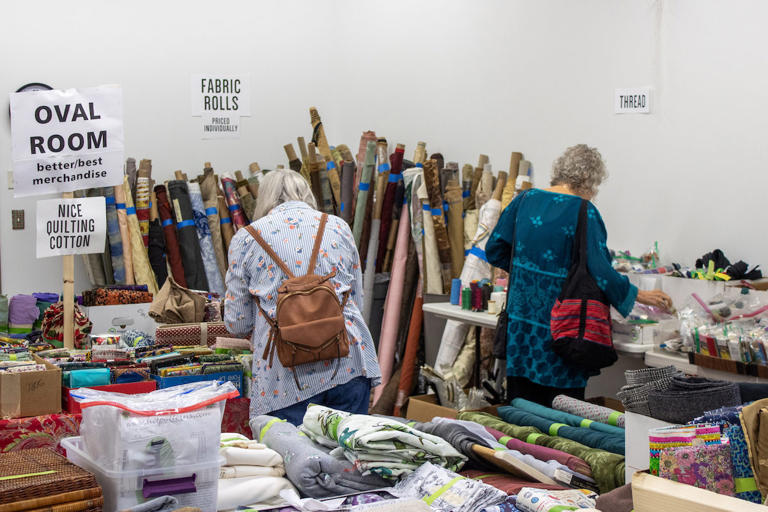 Textile garage sale in Minneapolis