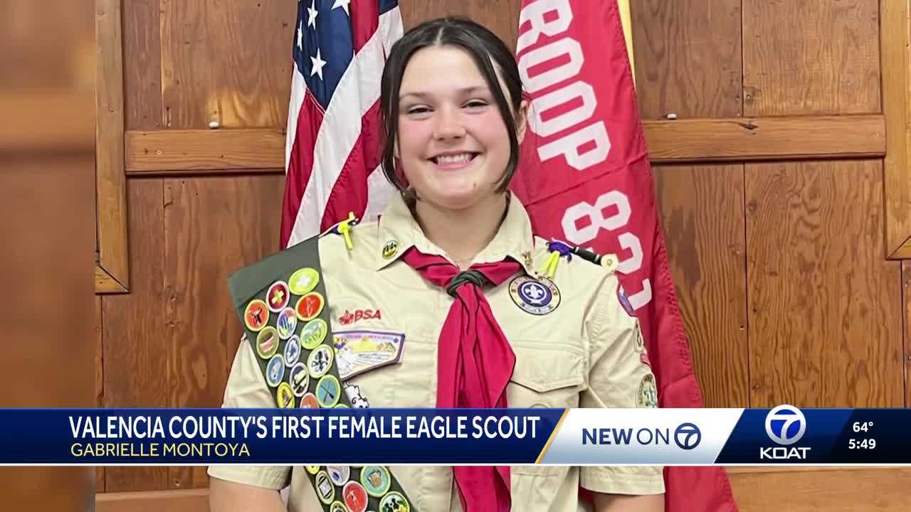 Teen becomes first girl to earn Eagle Scout rank in Valencia County