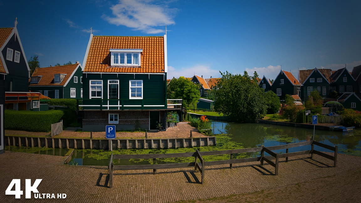 Recorrido a pie por Marken: la pintoresca isla de Países Bajos en 4K