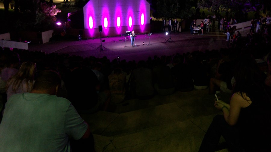 Over 1,000 gather at ACU for Charlie Kirk vigil