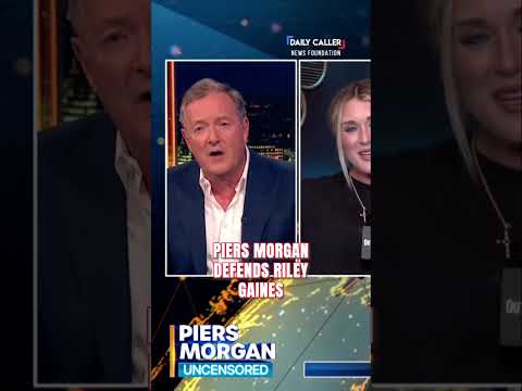 Piers Morgan DEFENDS Riley Gaines against woke idiot