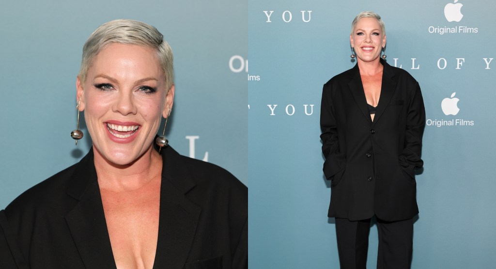 Pink Marries the Peekaboo Bra Layering Trend With Power Suiting at ‘All ...