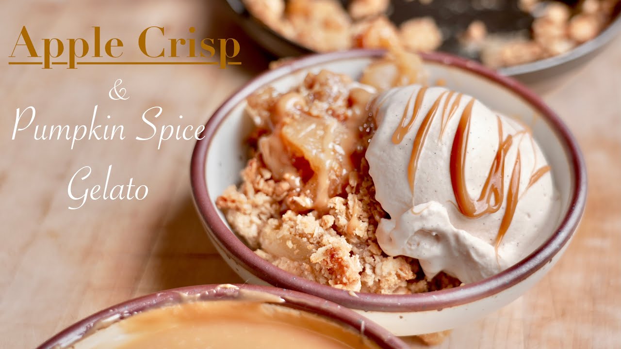 Apple Crisp & Pumpkin Spice Gelato