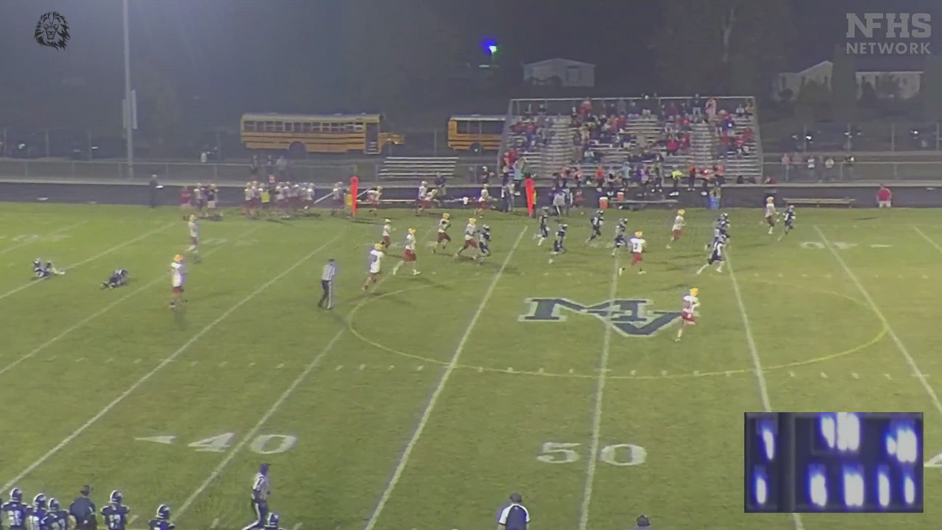 Maple Valley running back Brayden Wright scores on a 70-yard TD run