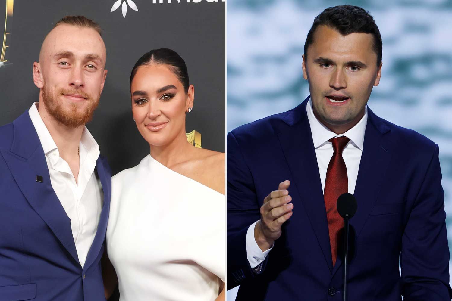 George and Claire Kittle Call Out 'Hate' He's Received for Fake Charlie ...