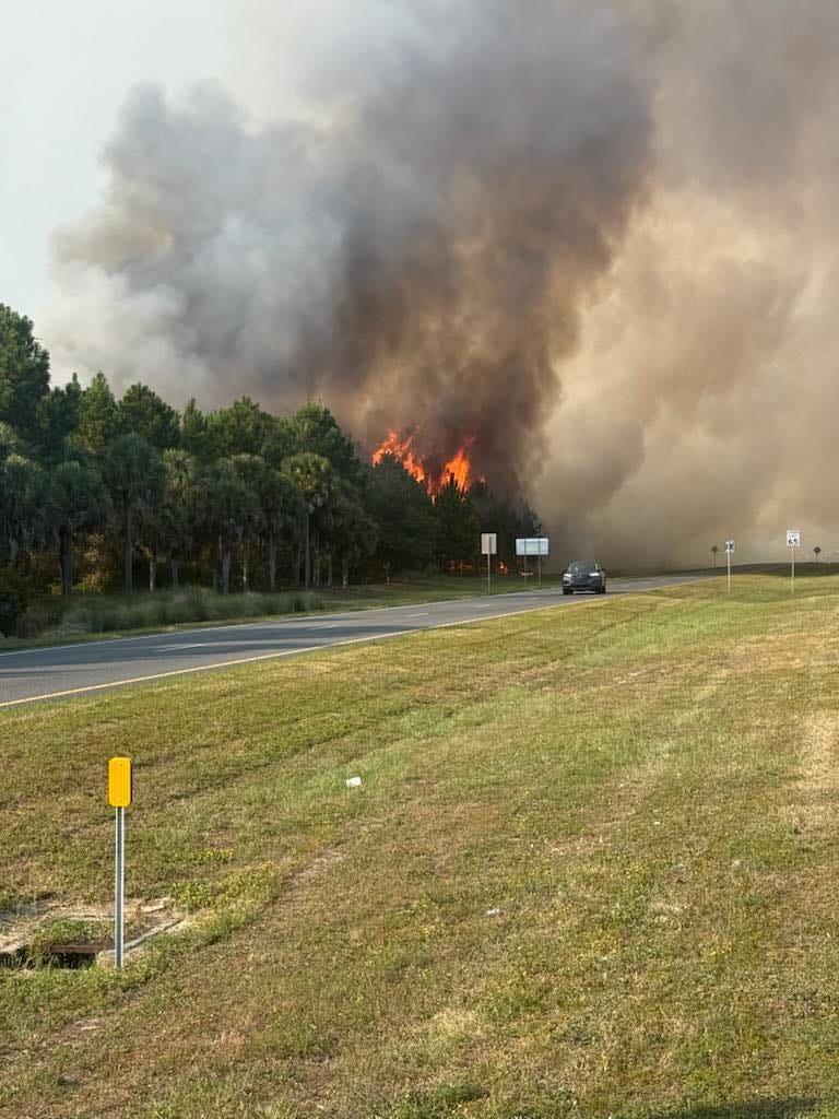 Controlled burn got out of control in Panama City Beach, fire is ongoing