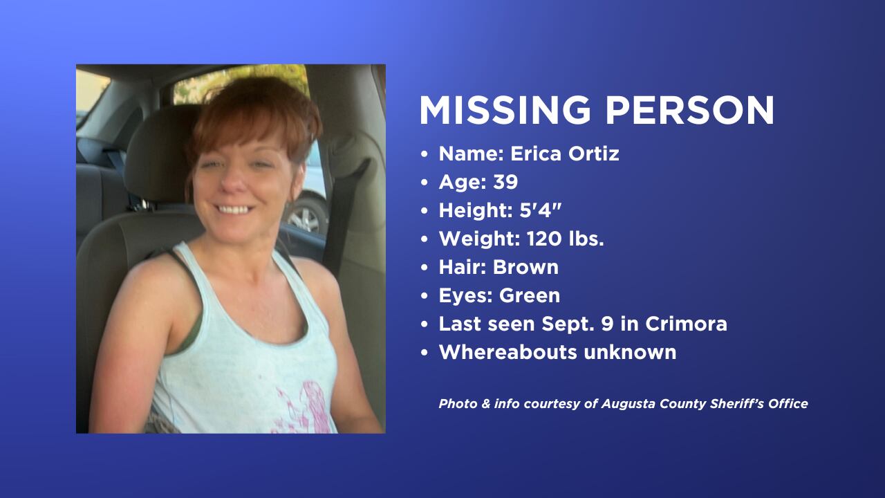Augusta County Sheriff’s Office searching for missing Crimora woman