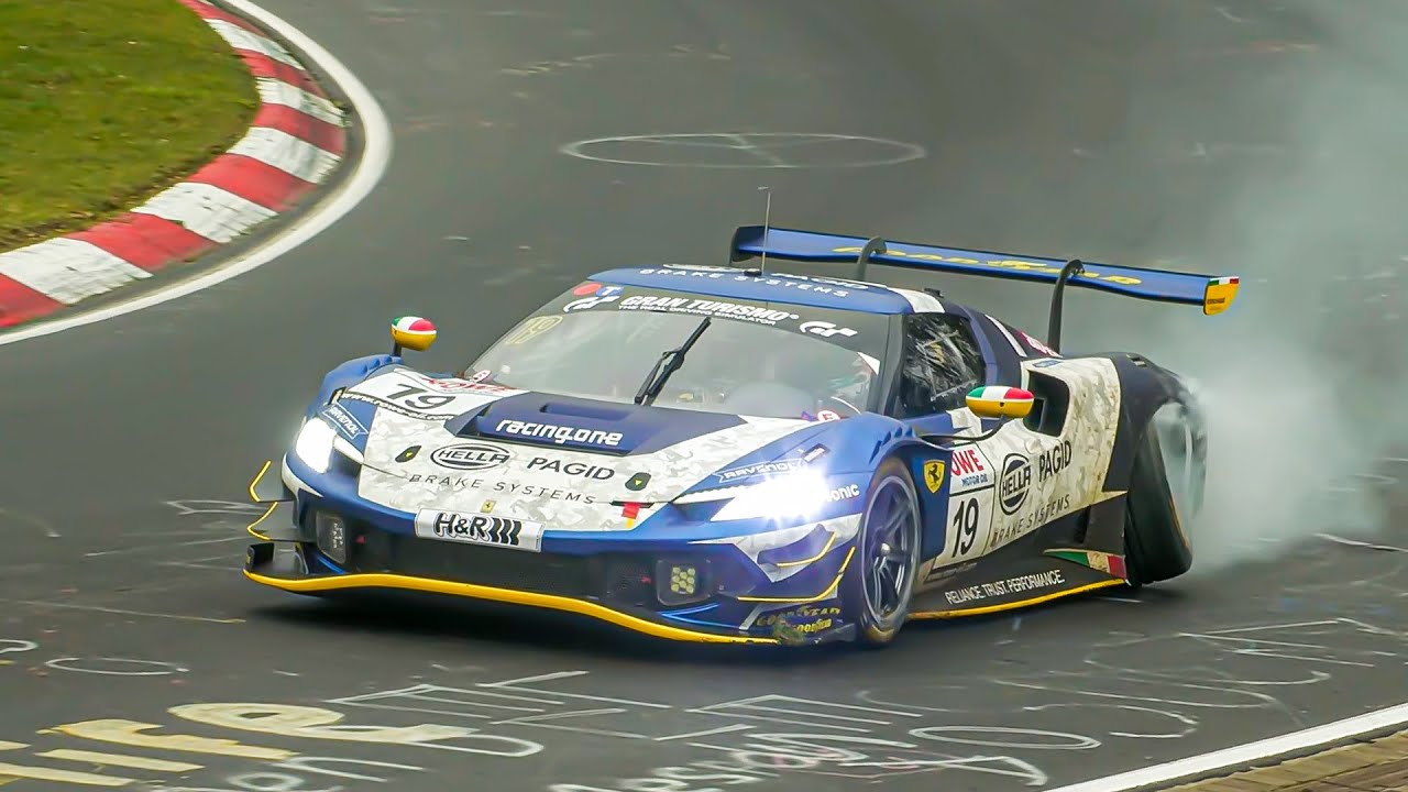 Nürburgring Crash Ferrari 296 GT3 - NLS Race Nordschleife