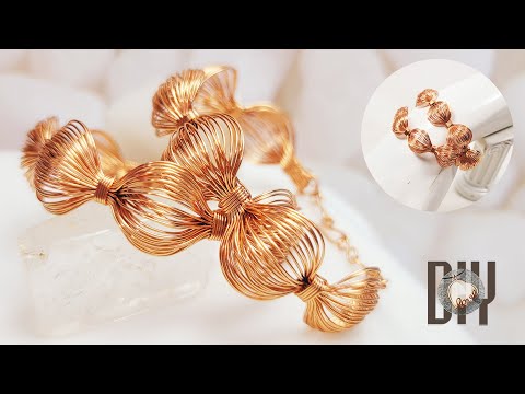 Bracelet design making at home | Simple wire jewelry to make